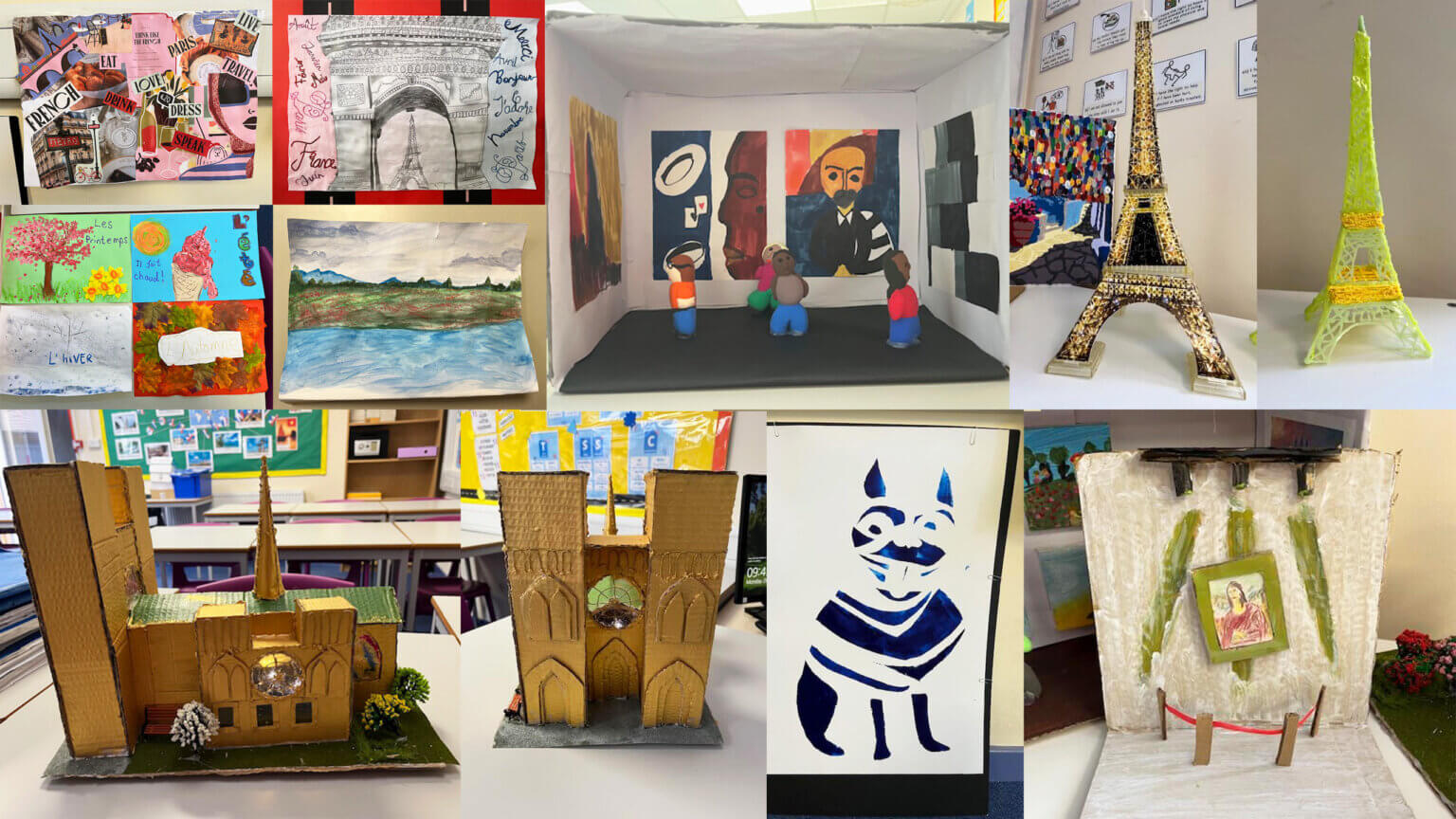 French Artwork Projects – St George's School Edgbaston